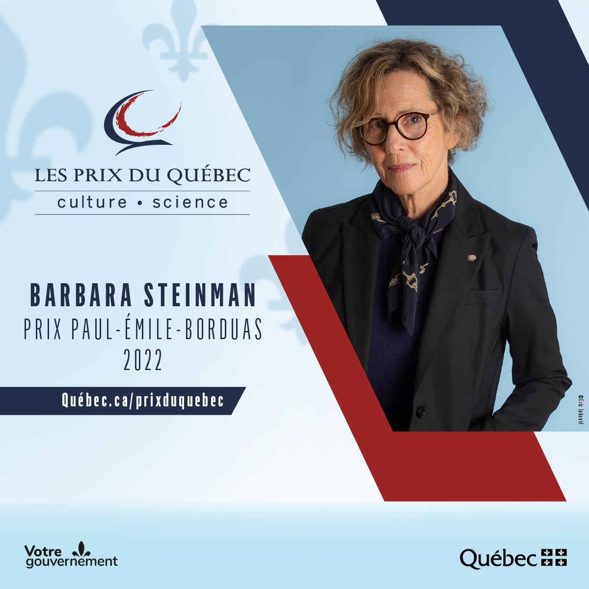 Barbara Steinman – Prix Paul-Émile-Borduas 2022 — Prix du Québec